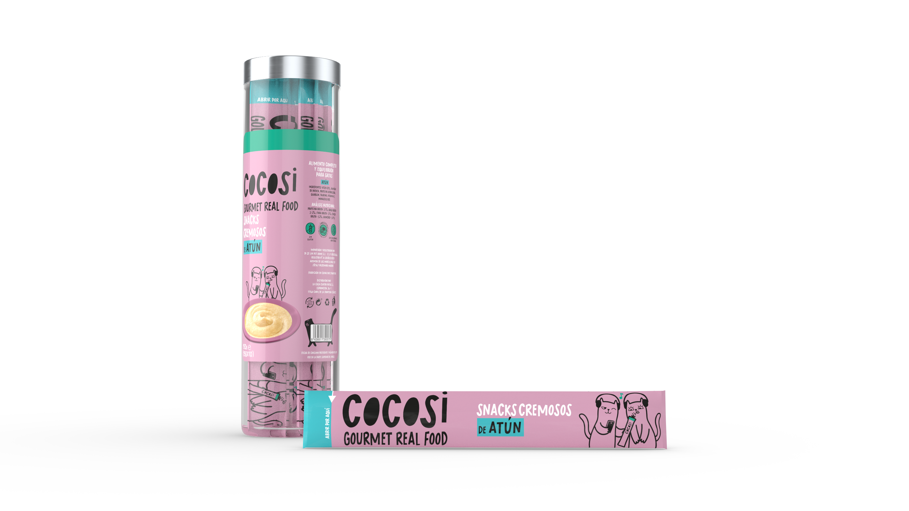 Snack Cremoso para gato de atún – Cocosi